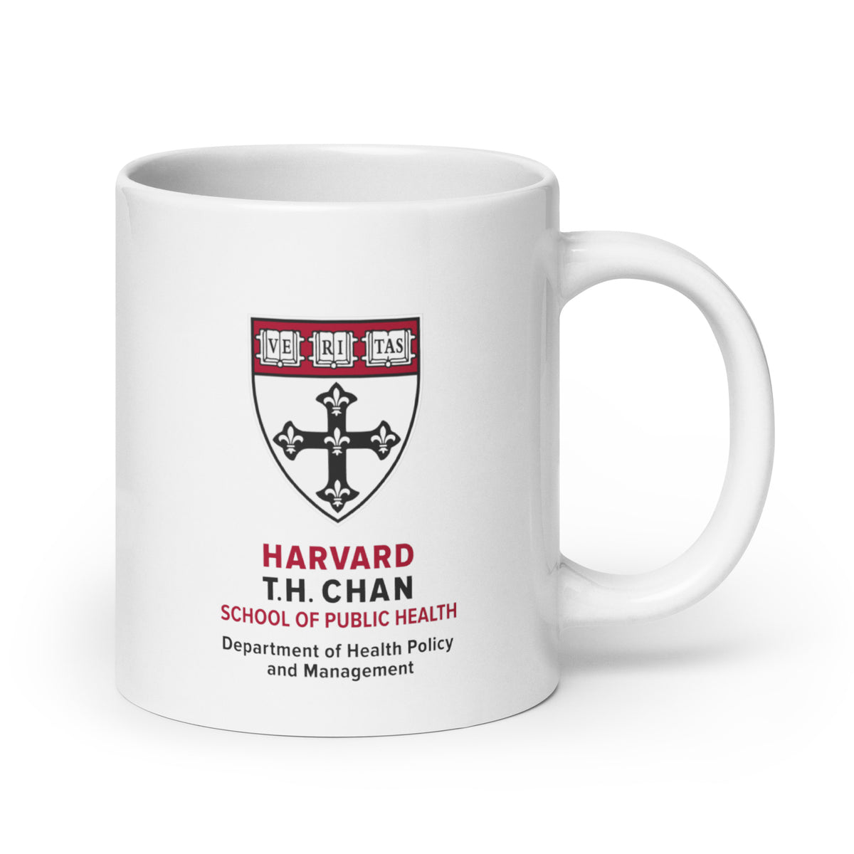 Harvard T.H. Chan HPM White Glossy Mug — Alma Mater